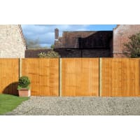 Grange Featheredge 6ft Fence Panel 1.83 x 1.8m Brown
