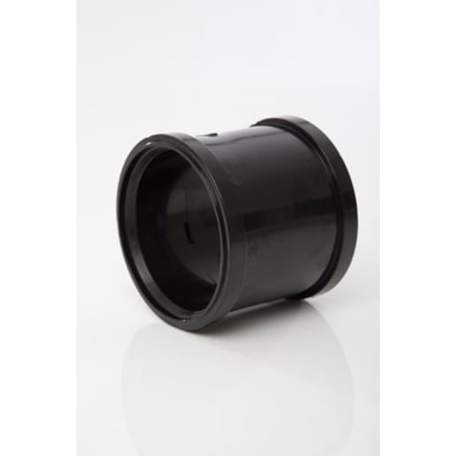 OsmaSoil Double Socket Slip Coupler 110mm Black