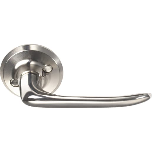 Assa Abloy 696 Lever on Round Rose Satin Chrome