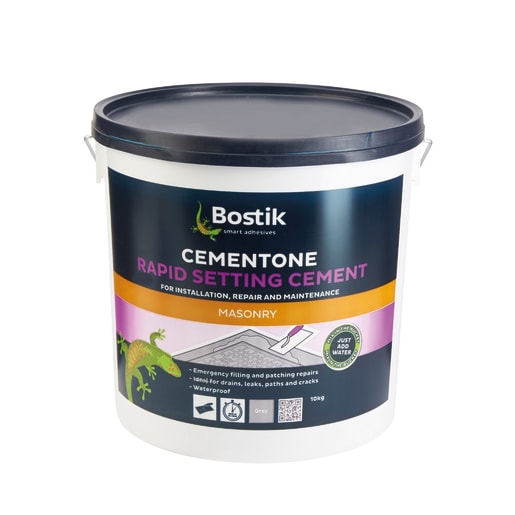 Bostik Cementone Rapid Setting Cement 10kg Grey