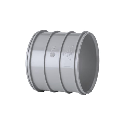 Wavin Osma PVC-U Pipe Coupler 110mm Grey