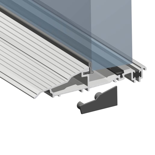 Stormguard Proline AM3 Threshold (Triplex) 2000mm Matt Silver Finish