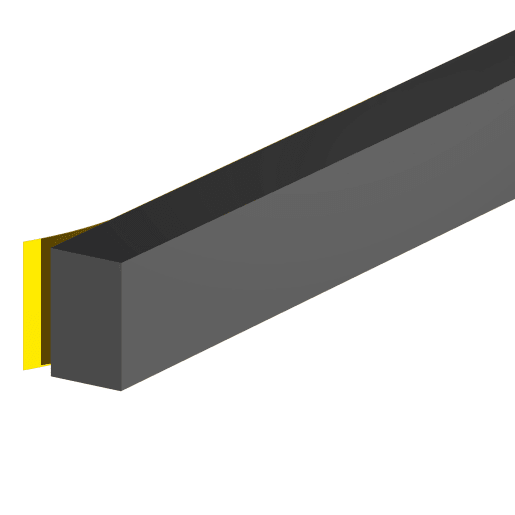 Stormguard Extra Thick Self Adhesive Rubber Foam Black 3.5m
