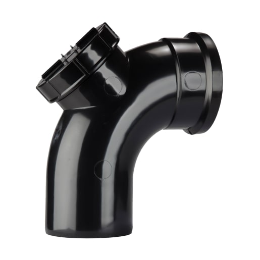 OsmaSoil 110 mm Black S/S Access Bend 87.5°