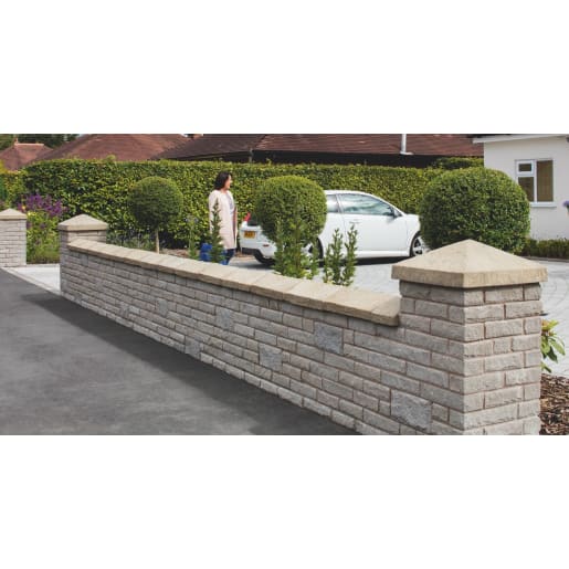Marshalls Marshalite Walling 440 x 100 x 140mm Buff Pack of 90
