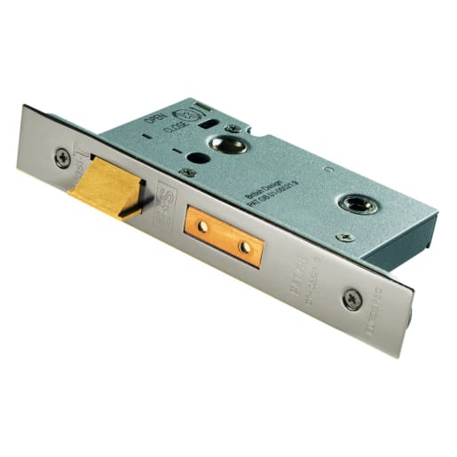 Eurospec Easi-T Architectural Bathroom Lock with 64mm Backset Satin ...